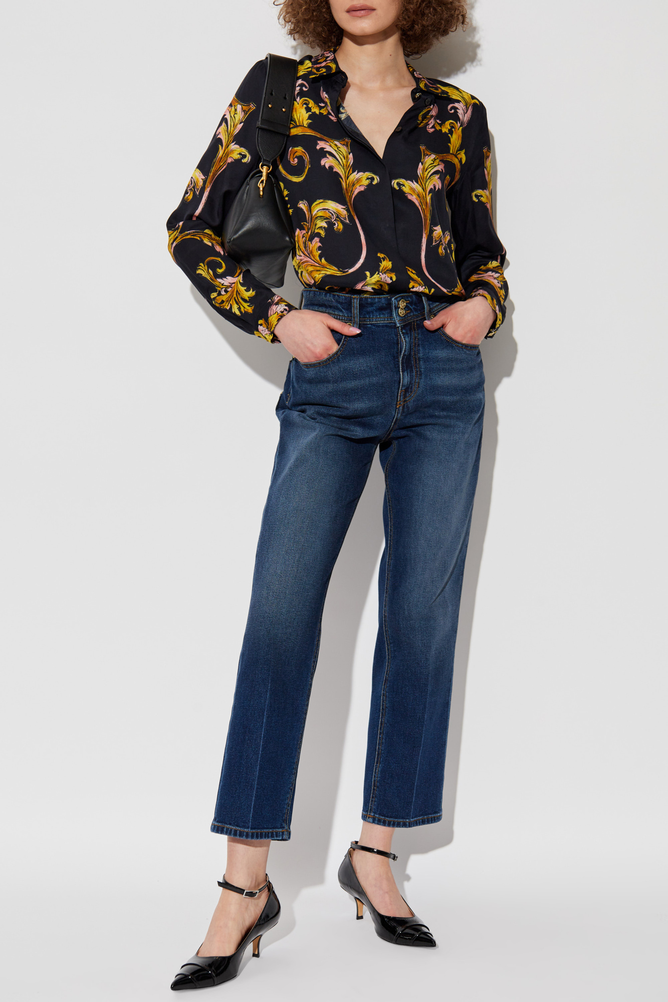 Versace Jeans Couture Shirt with barocco print | Women's Clothing | Vitkac